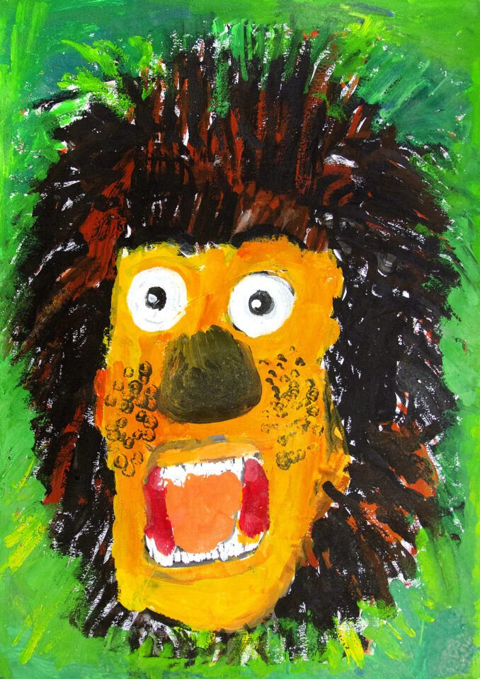 園田康貴「ライオン」 | ふじのくに障がい者芸術ポータルサイト Findart(ふぁいんだー)