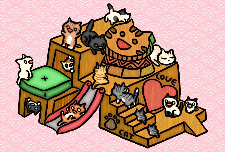 葉月ハブ「ネコ用公園」 | ふじのくに障がい者芸術ポータルサイト Findart(ふぁいんだー)