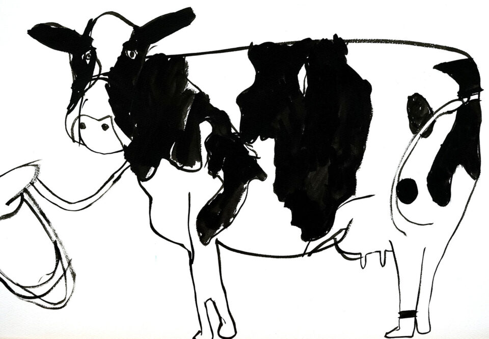 園田康貴「牛3」 | ふじのくに障がい者芸術ポータルサイト Findart(ふぁいんだー)