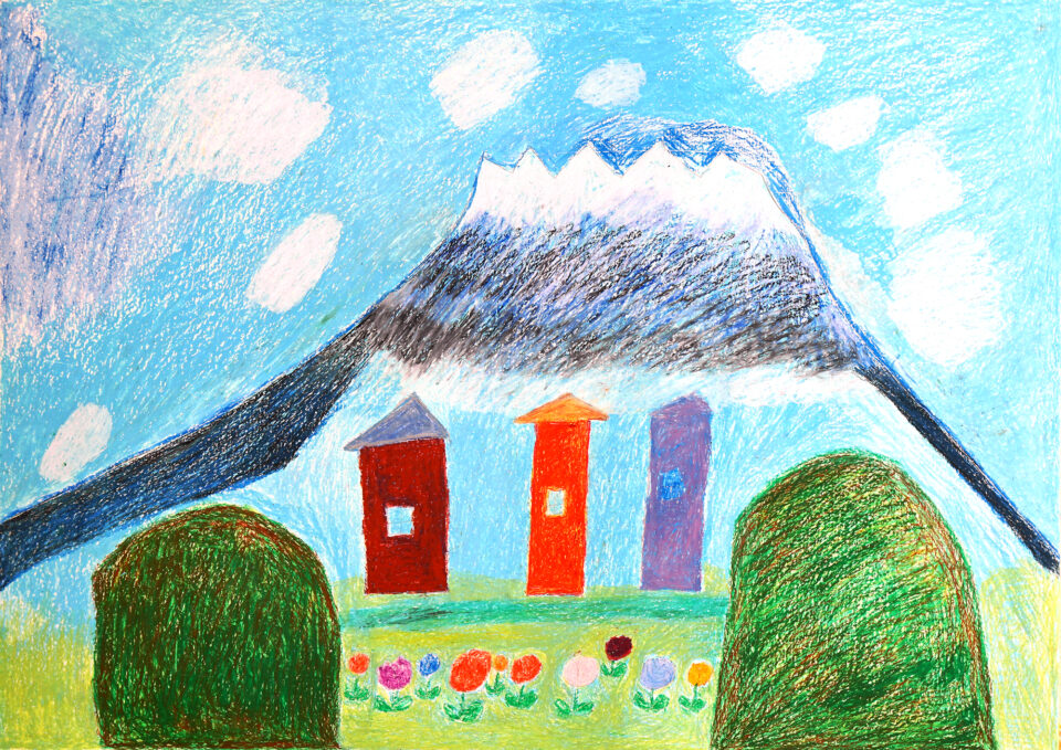 立石由美「富士山」 | ふじのくに障がい者芸術ポータルサイト Findart(ふぁいんだー)