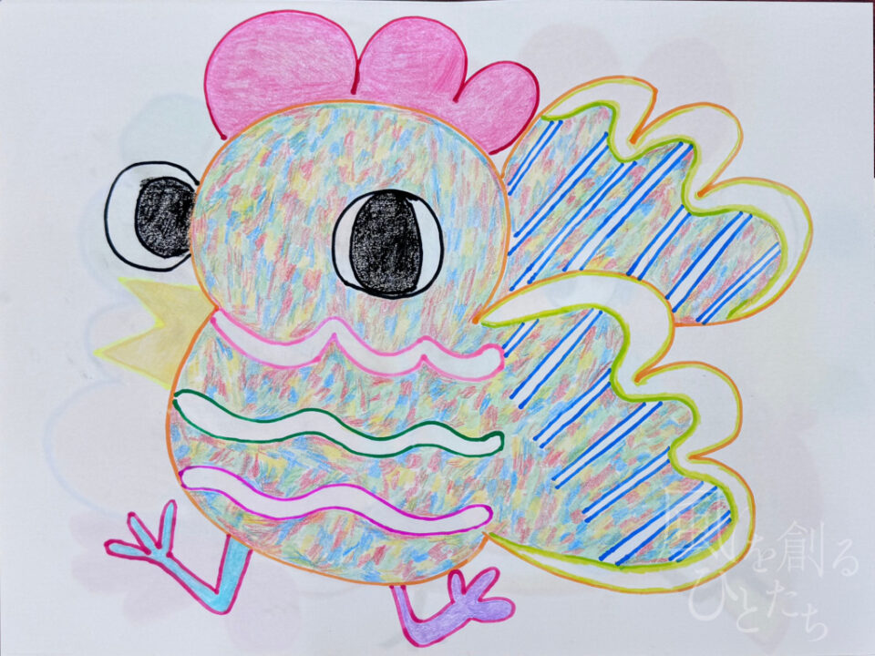 こだか まゆみ「無題⑨」 | ふじのくに障がい者芸術ポータルサイト Findart(ふぁいんだー)